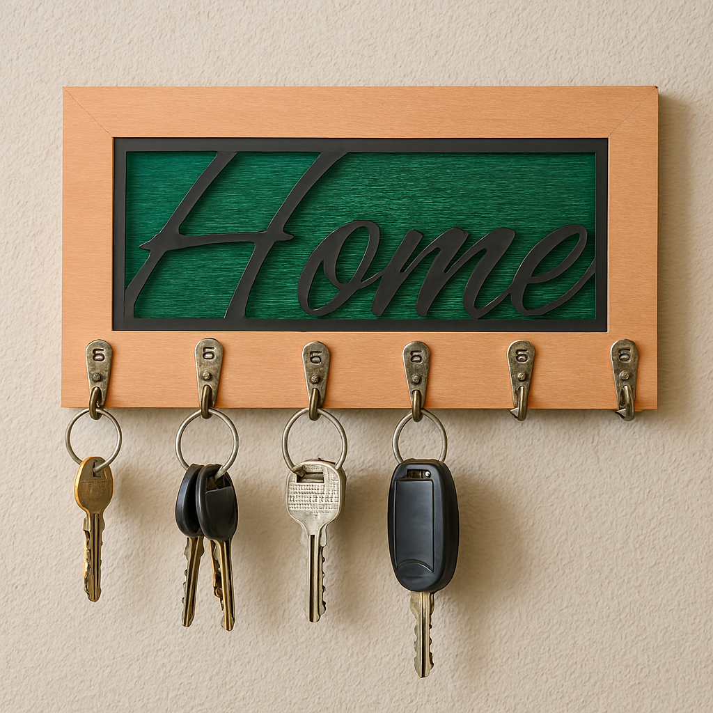Handcrafted Wooden Key Holders 11x5.5" - Custom Wall Mount | Major ...
